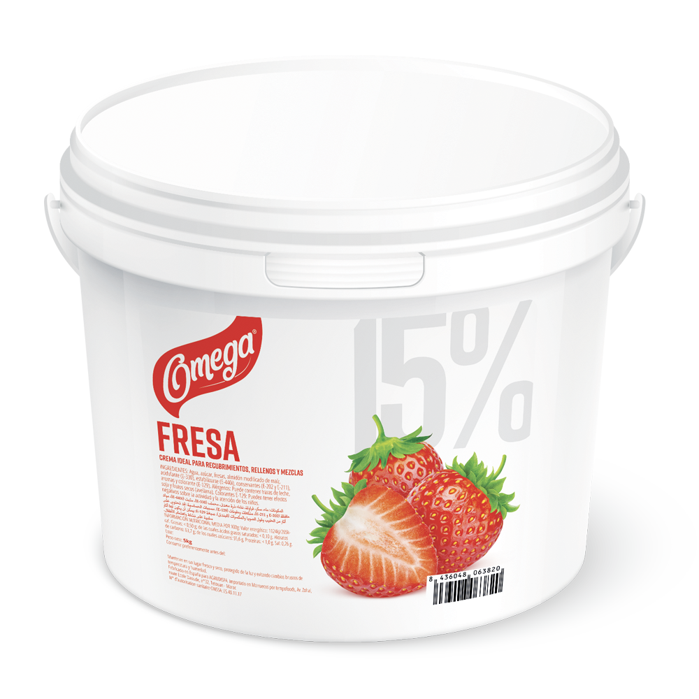 Omega – Crema fresa 5 Kg - Tempo Foods